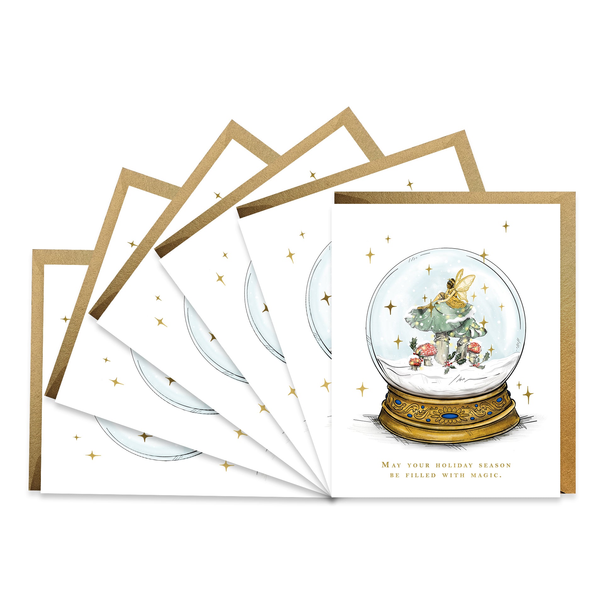 Fairy Snow Globe Holiday - Boxed Set of Six – Good Juju Ink
